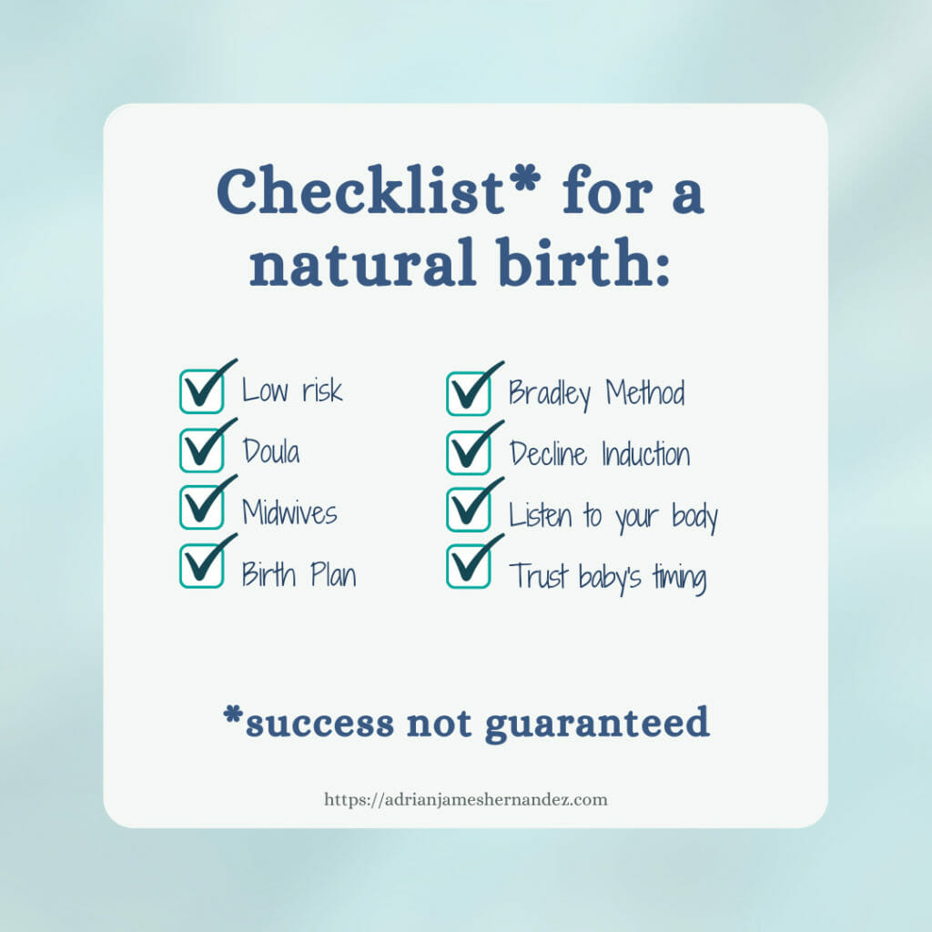 Thoughts on Natural Birth; Things I Wish I'd Known