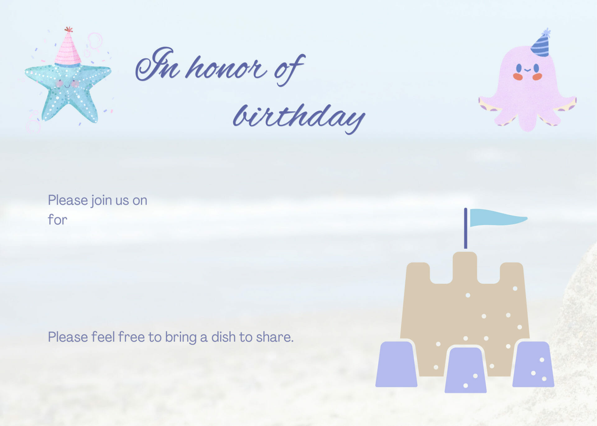 Building sandcastles in honor of a deceased child's birthday