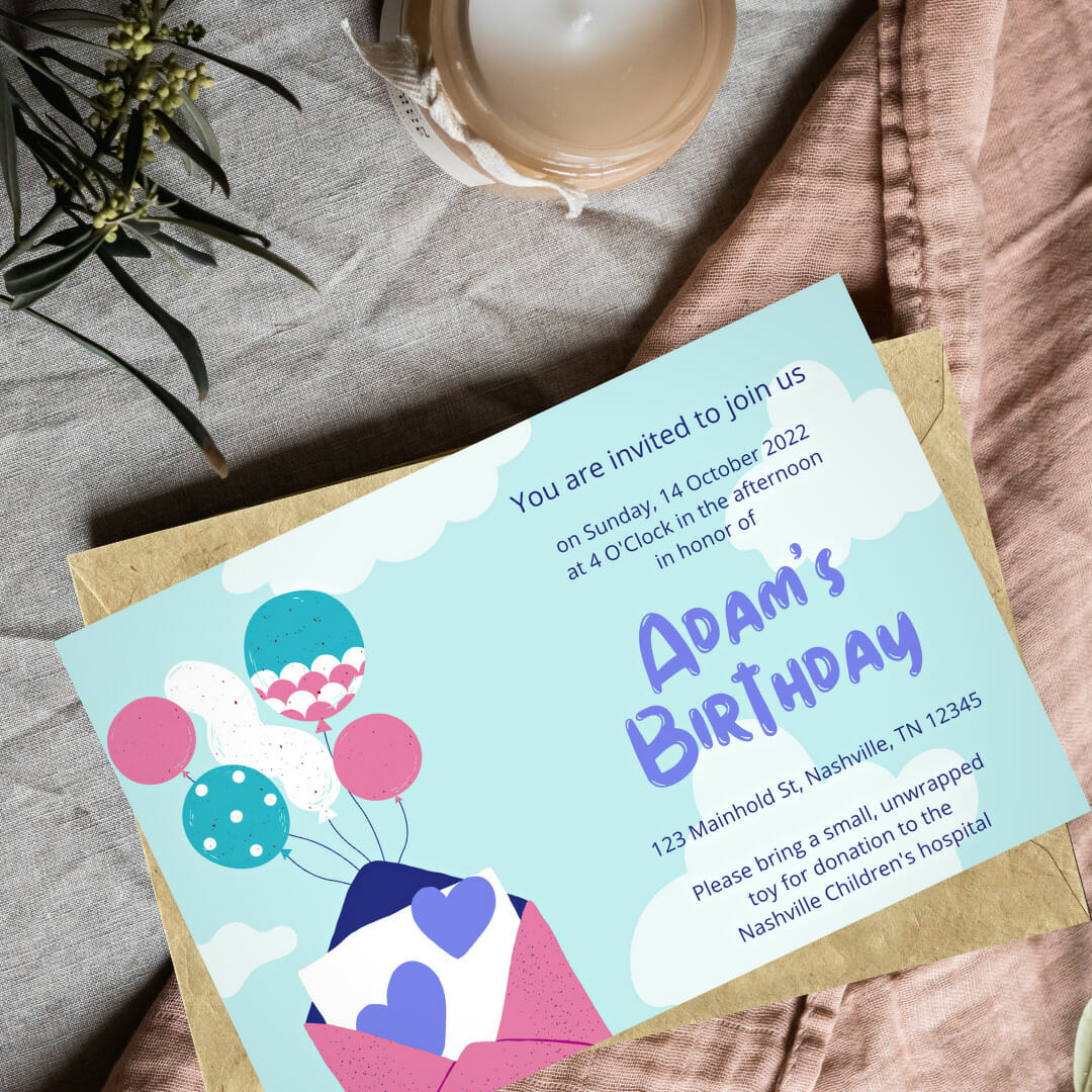 Card: Acts of kindness in honor of a deceased loved ones birthday