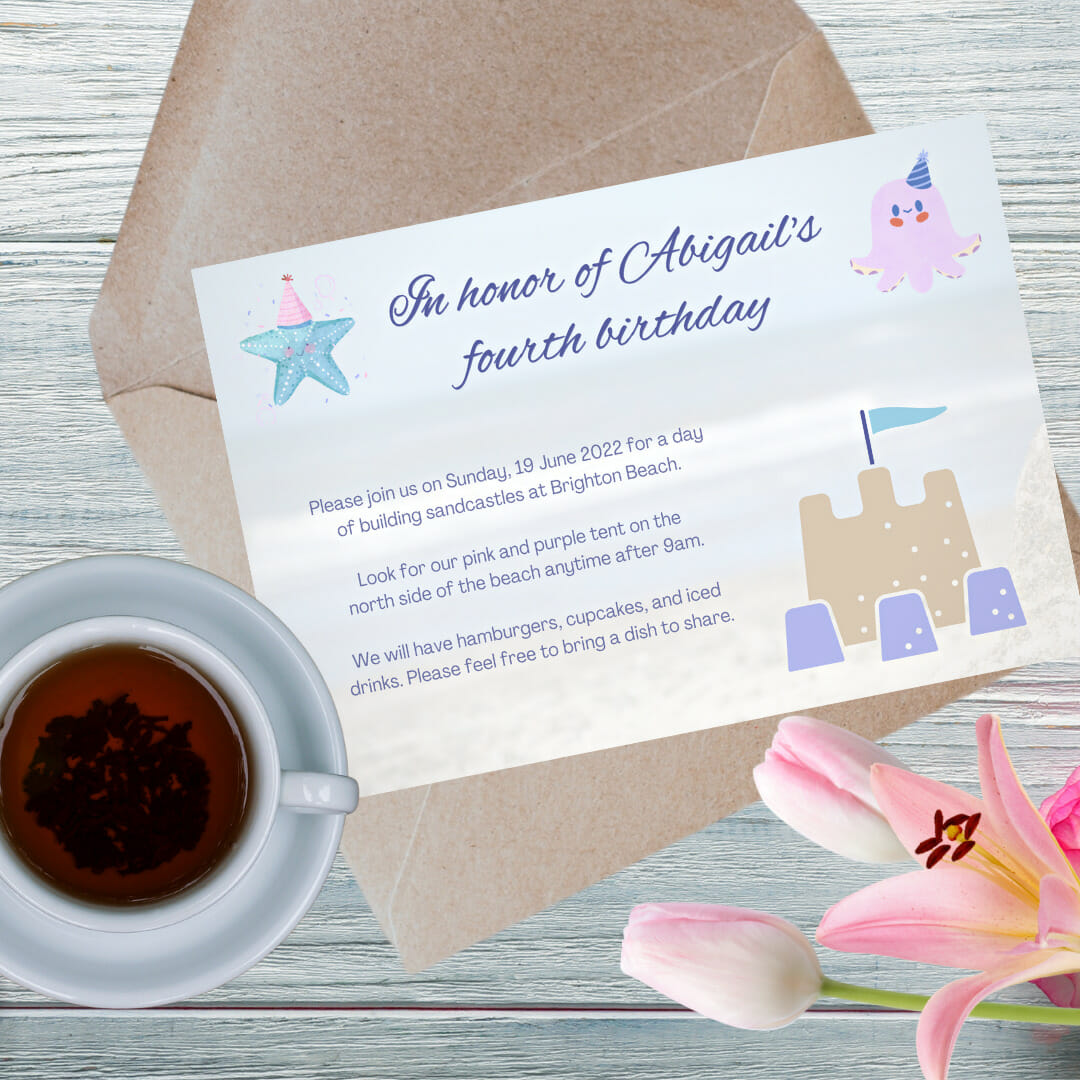 Building sandcastles in honor of a deceased child's birthday